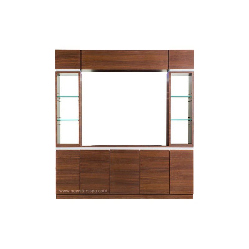"DS" Back Wall w/Shelves – New Star Salon Furniture