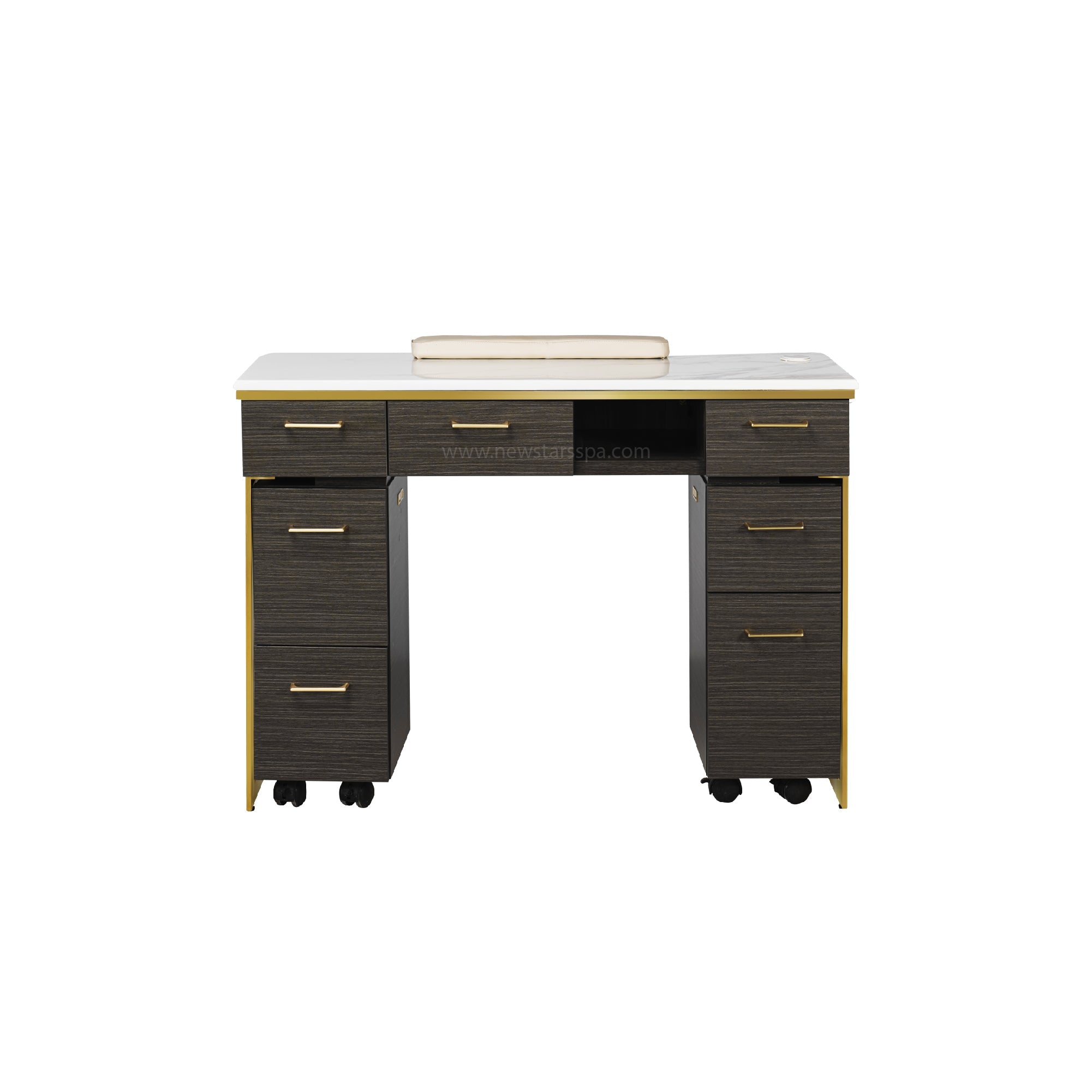 Luna Nail Table - Include 2 Cabinet – New Star Salon Furniture