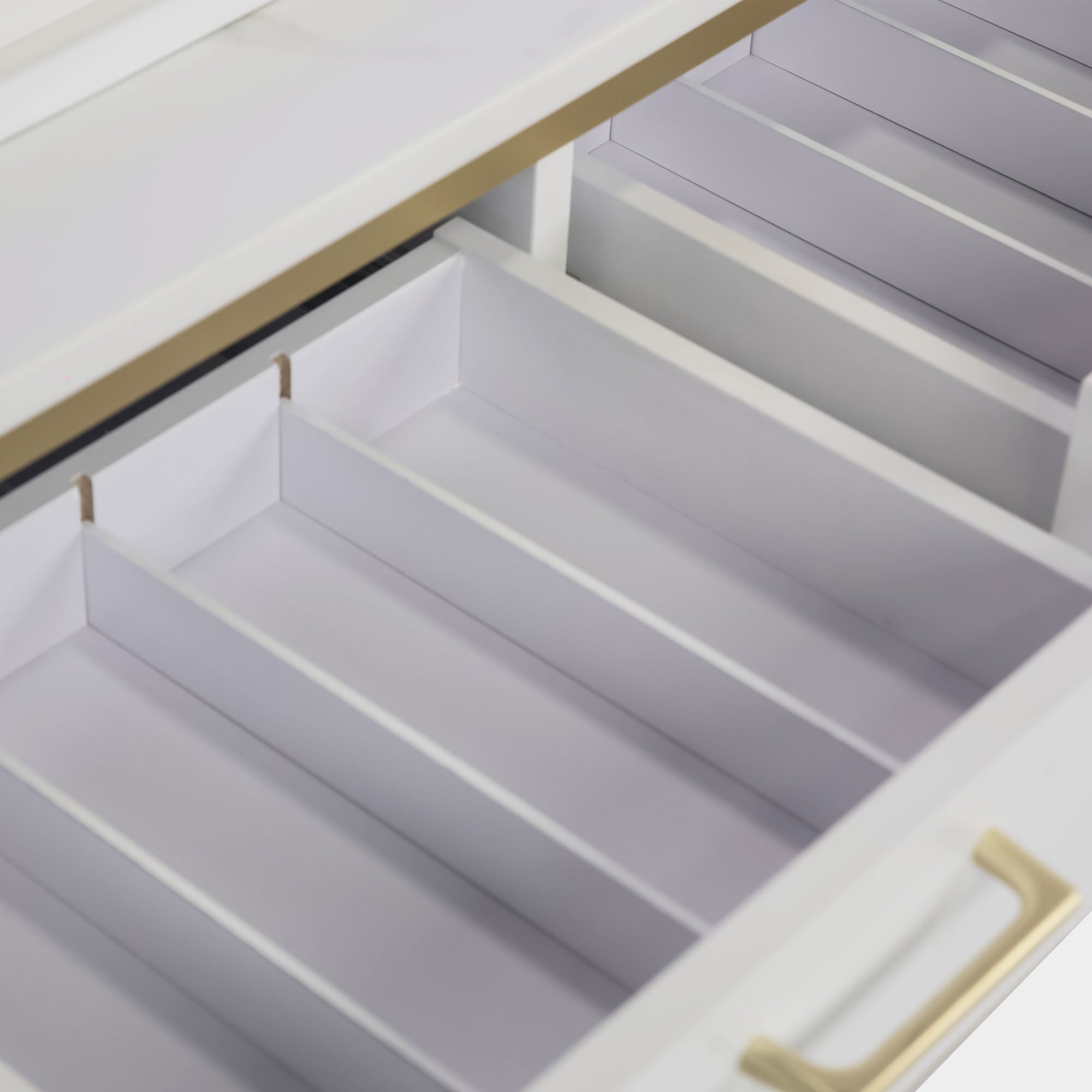 VK Polish Rack & Powder Rack w/Polish Powder Cabinet 48" (White Color ...