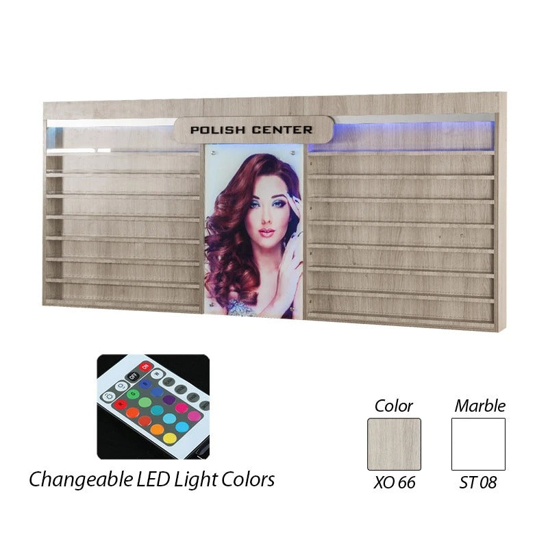 XO Polish Rack #1 with LED – New Star Salon Furniture